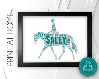 Horse Word Art | Etsy