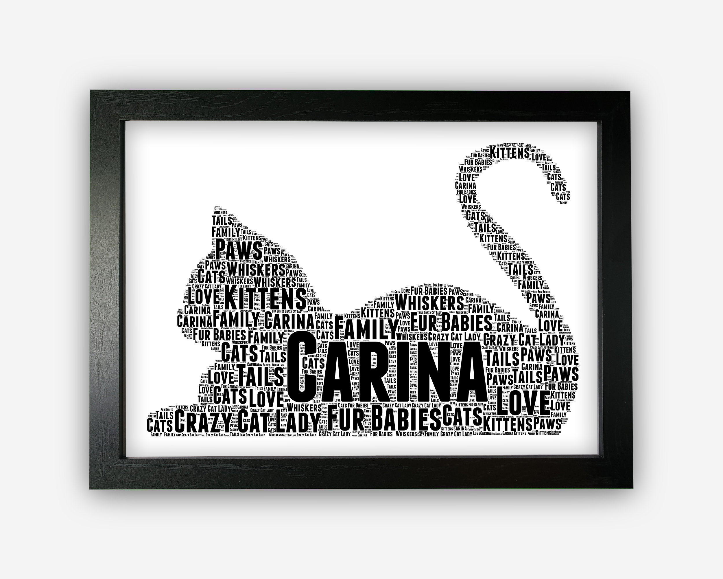 Personalised Cat Lover Gift Word Art Wall Room Decor Prints - Etsy