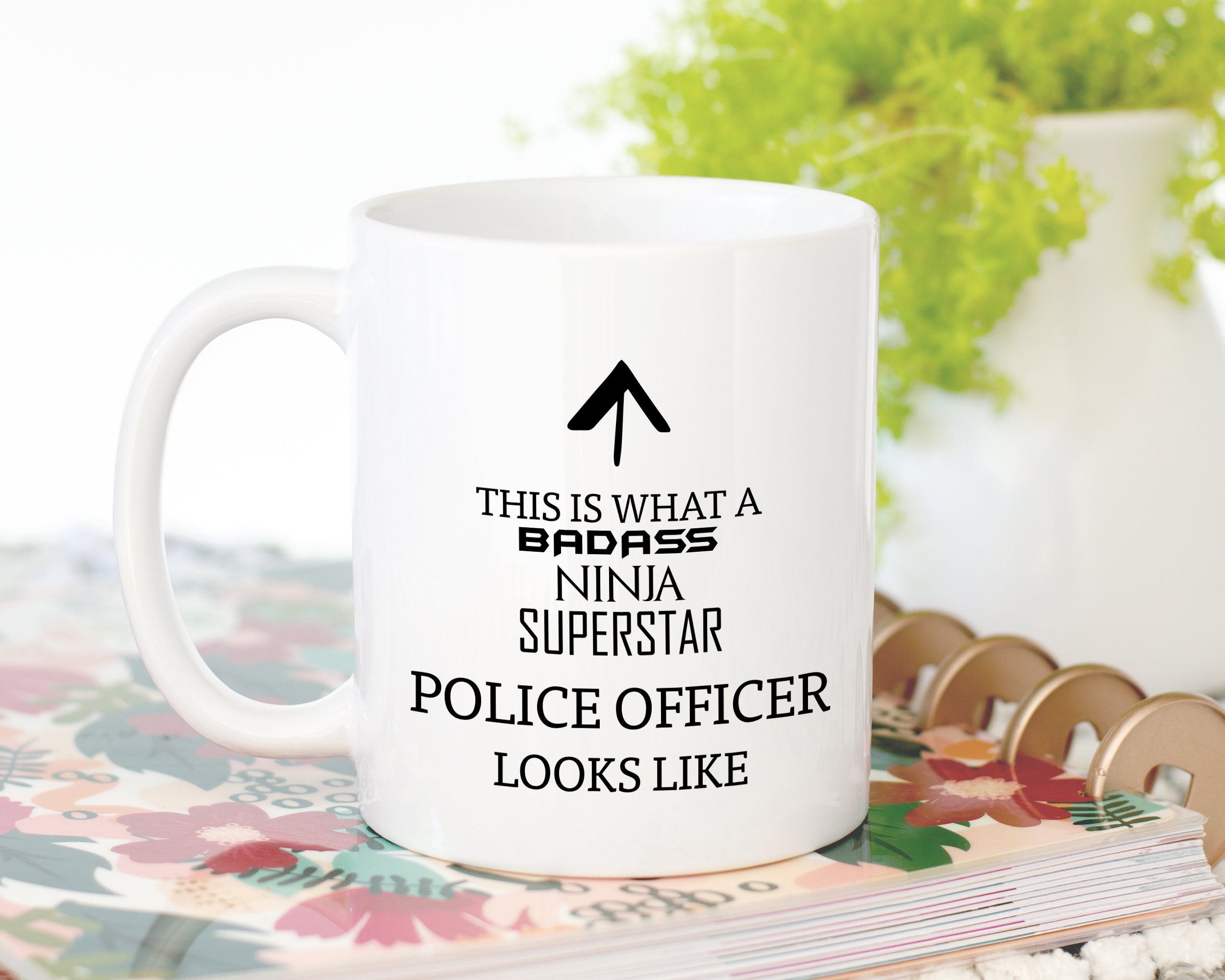 This is What A Badass Police Officer Looks Like 11oz Coffee | Etsy