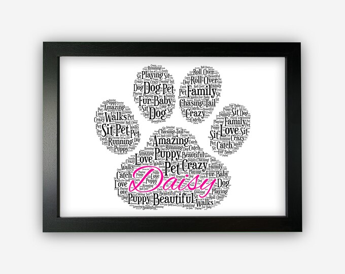 Personalised Cat Lover Gift Word Art Wall Room Decor Prints | Etsy