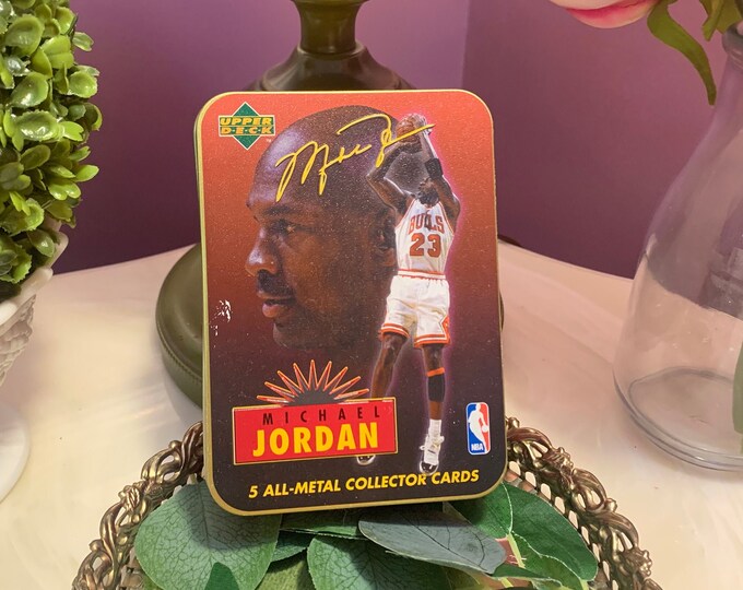 Michael Jordan Metal Card Tin Box Set, Unopened Cards, Chicago Bulls ...