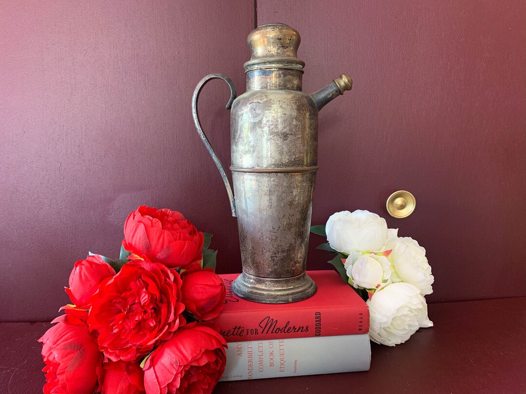 Electroplated Copper Cocktail Martini Shaker With Spout, Cambridge EPC ...