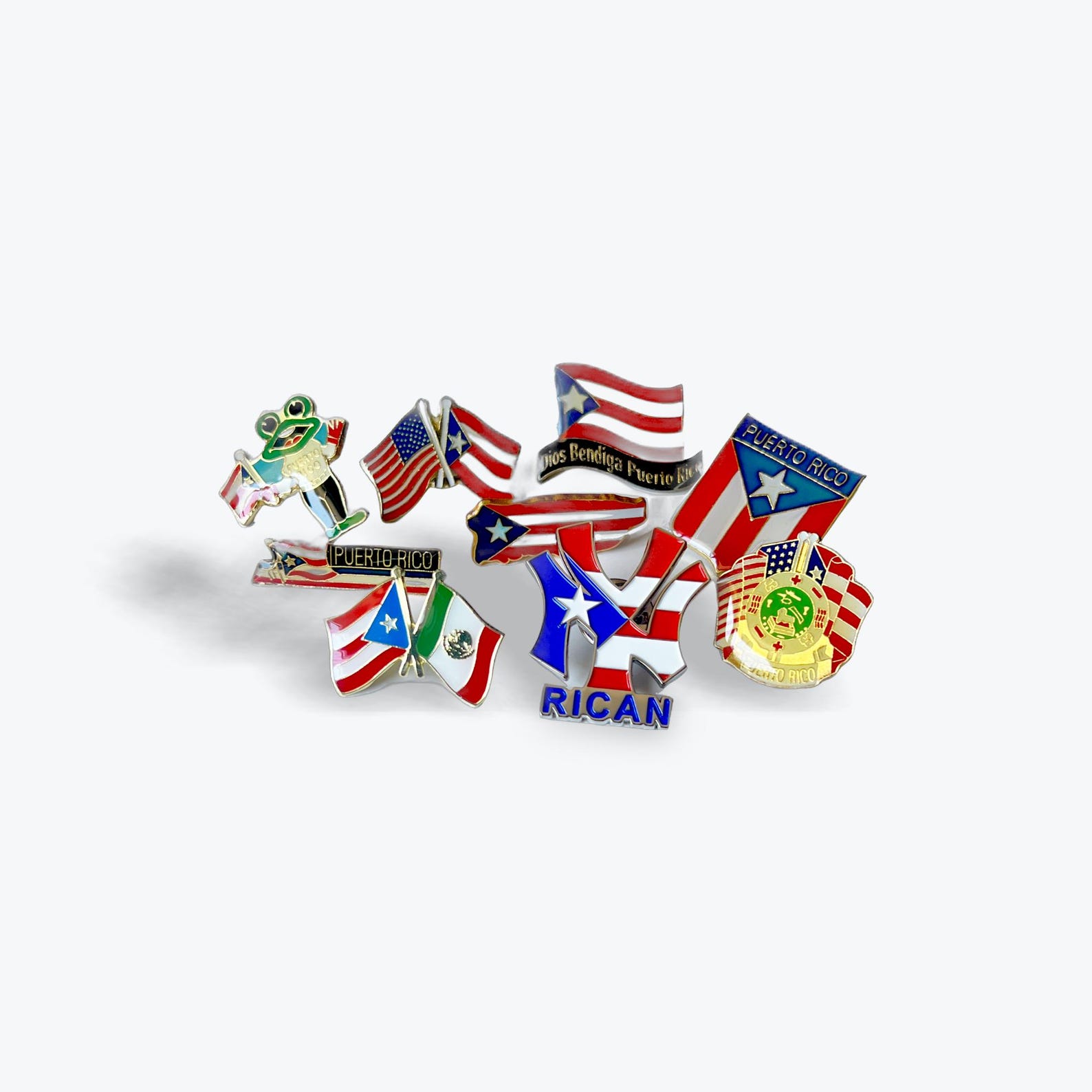 Puerto Rico Flag Lapel Pins Lot of 9 - Etsy