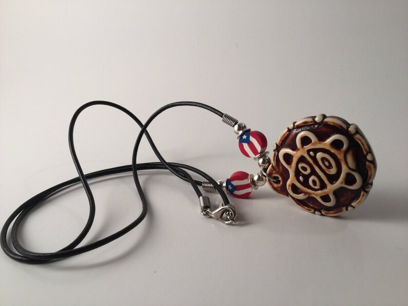 Puerto Rico Flag Beads Taino Sun Jayuyaclearance - Etsy