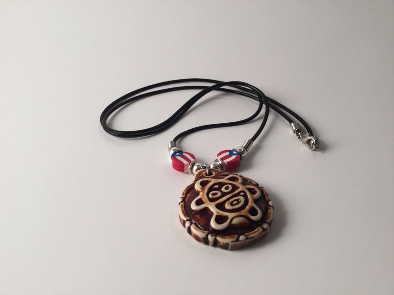 Puerto Rico Flag Beads Taino Sun Jayuyaclearance - Etsy