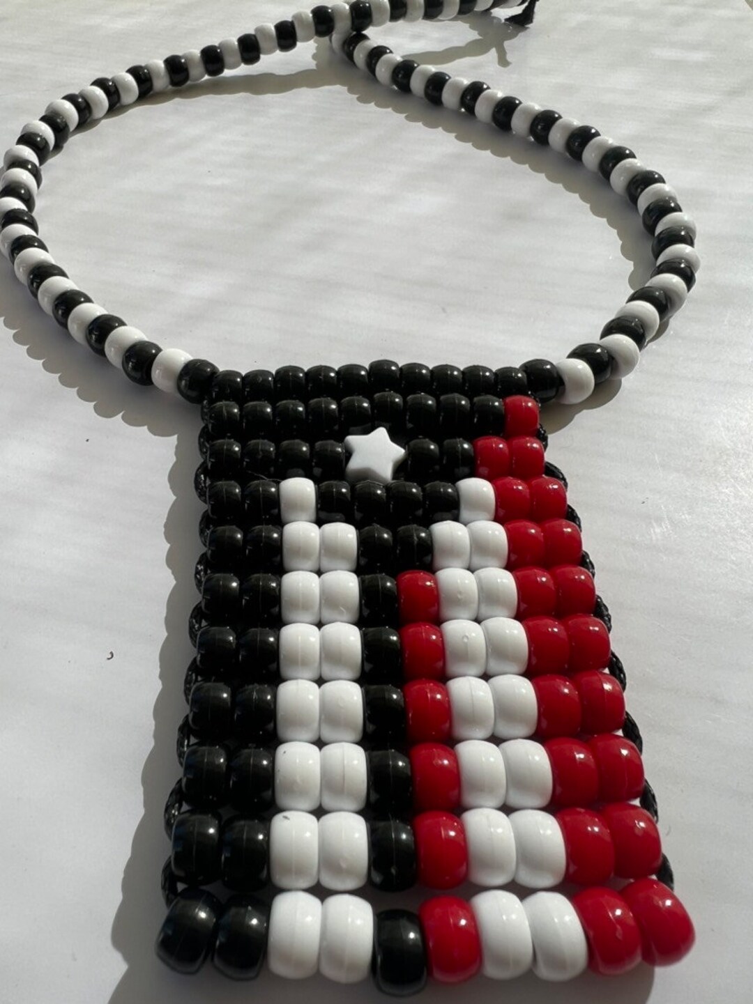 Puerto Rico Flag Beads Necklace - Etsy