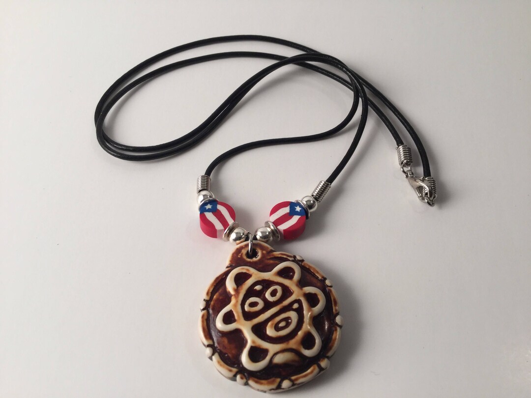 Puerto Rico Flag Beads Taino Sun Jayuya(clearance) - Etsy