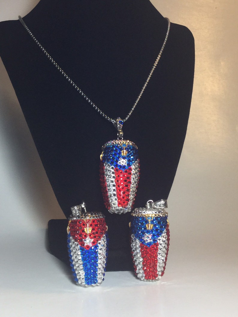 Puerto Rico Flag Conga Swarovski Stone | Etsy