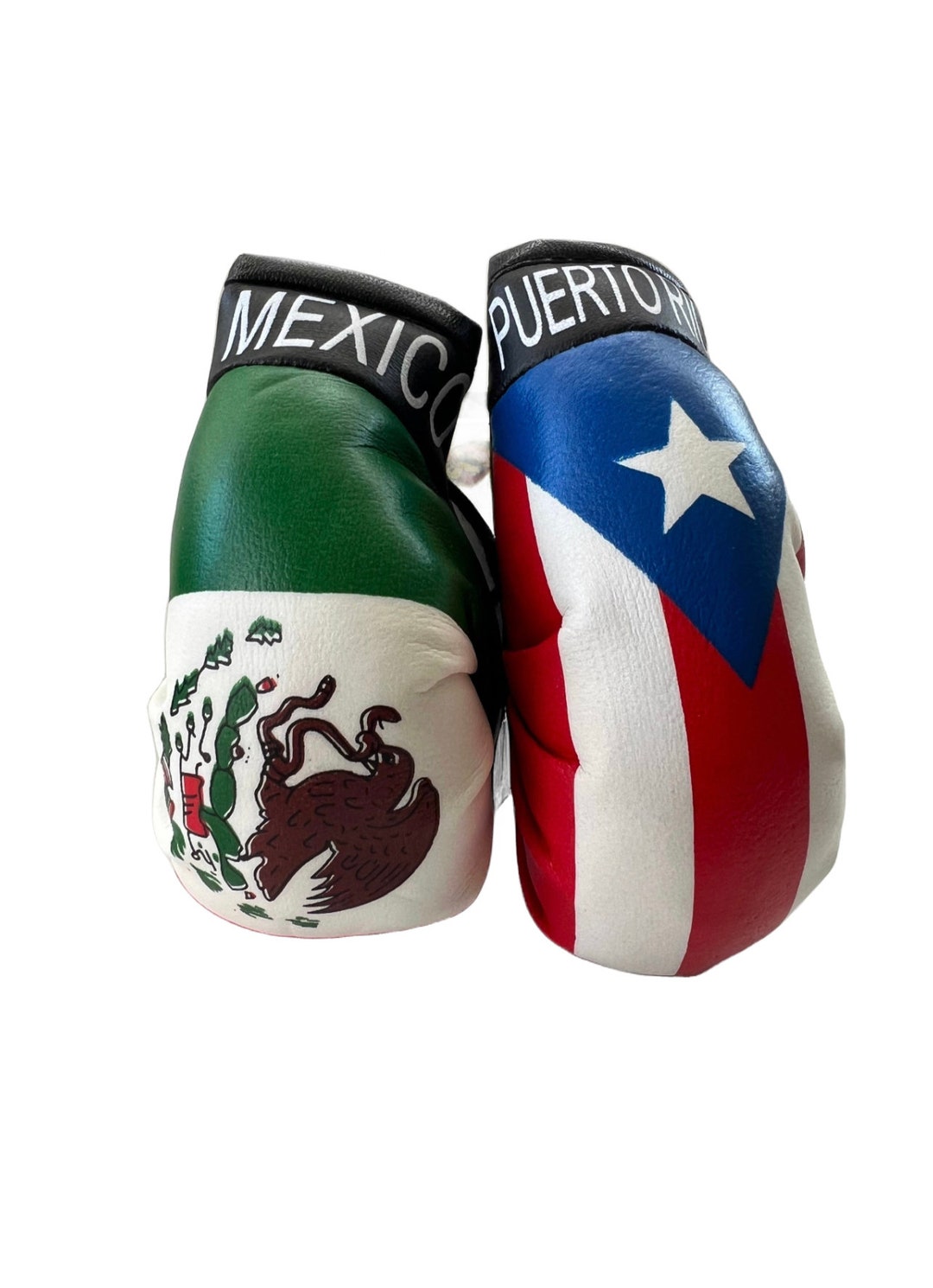 Mexirican BORICUA Puerto Rico Boxing Glove Rearview Mirror - Etsy