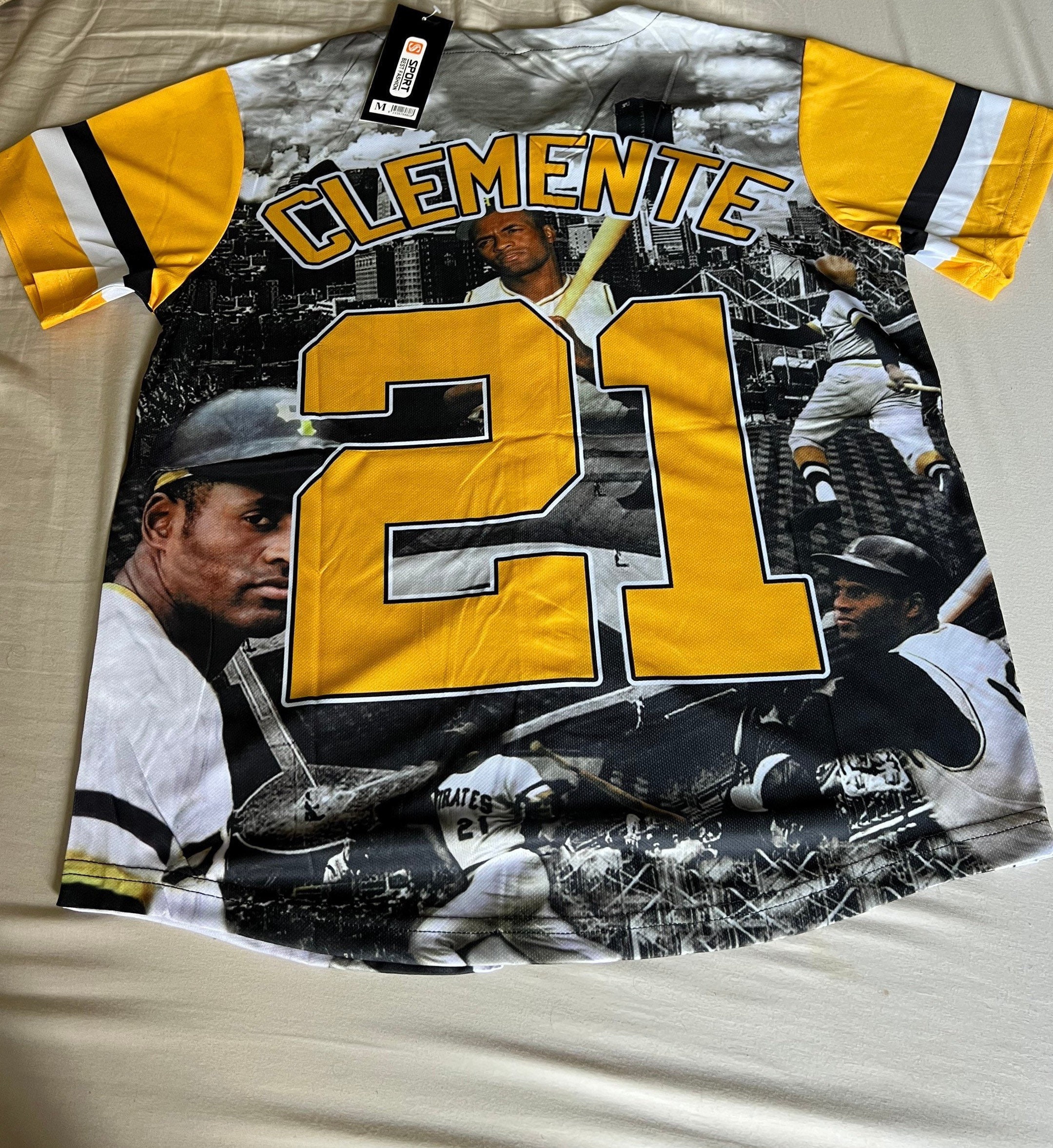 Puerto Rico Boricua Roberto Clemente 21 Jersey - Etsy