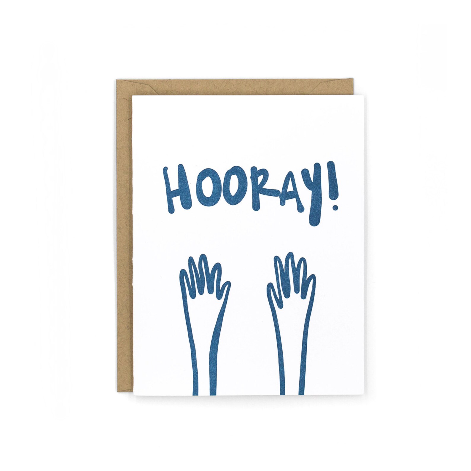 Hooray Letterpress Card - Etsy