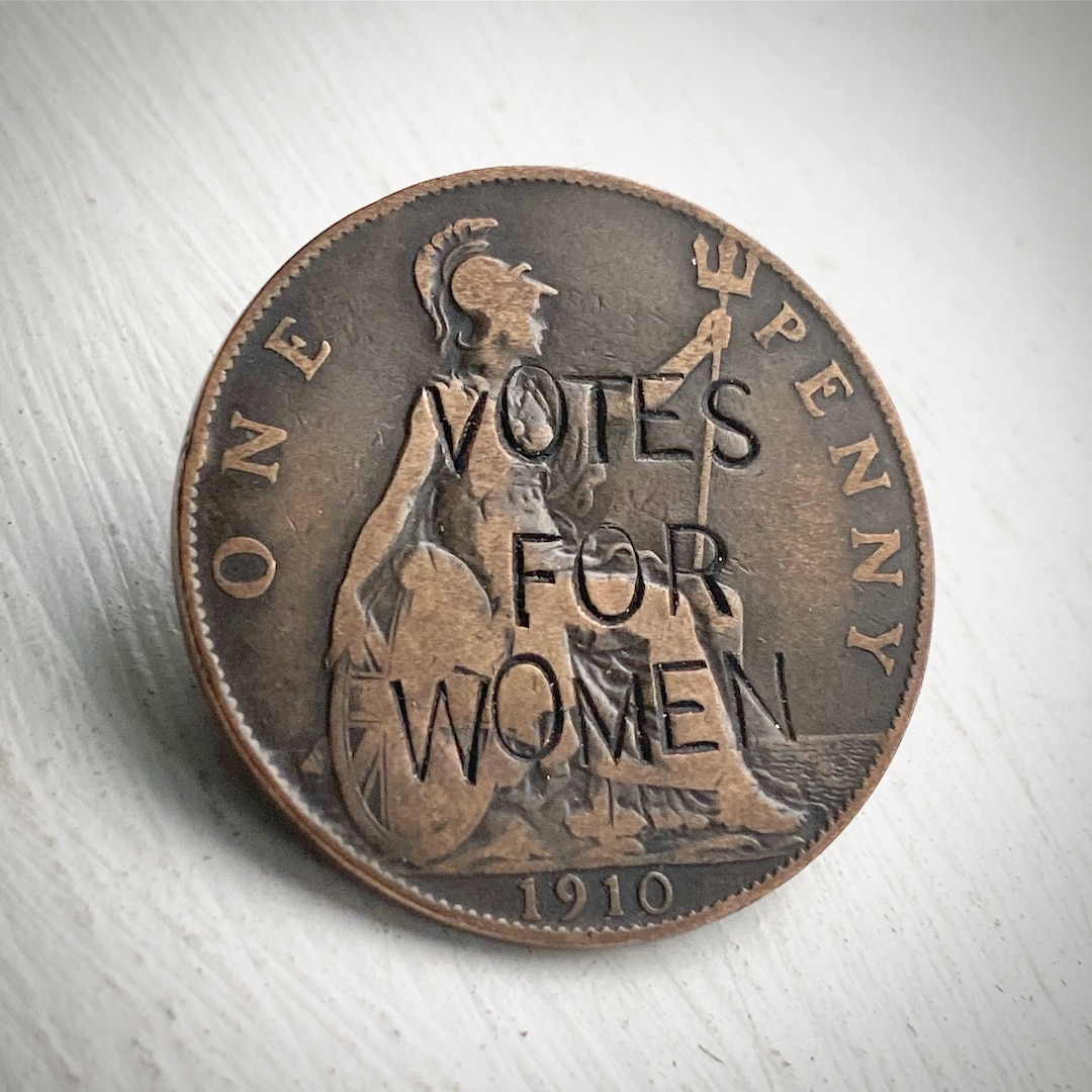 VOTES FOR WOMEN Suffragette Emily Pankhurst Penny Pocket Token/keychain ...