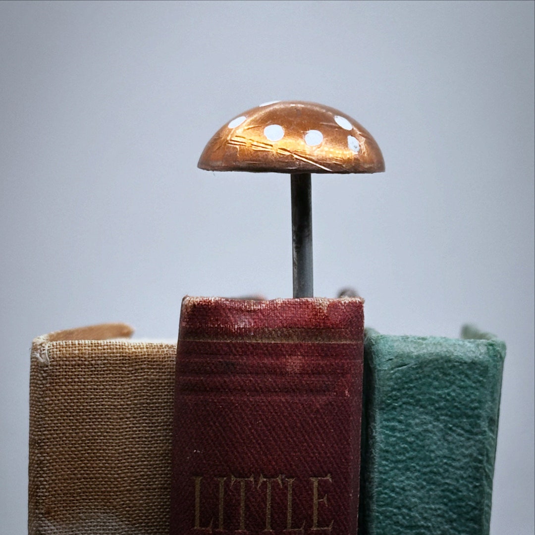 Unique Copper Mushroom Toadstool Handcrafted Woodland Bookmark Birthday ...