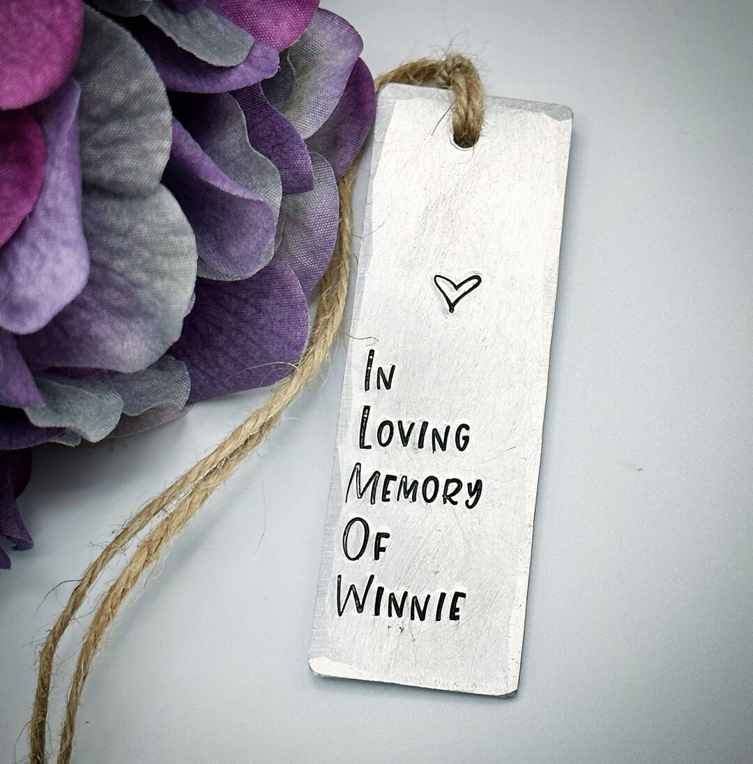 In Loving Memory Of...personalised Hand Stamped Tree Hanging Charm ...