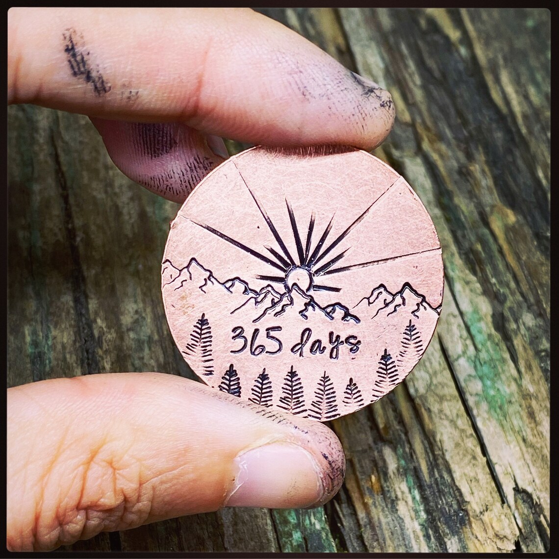 Personalised Sobriety Recovery Token Chip Gift. Custom Hand | Etsy