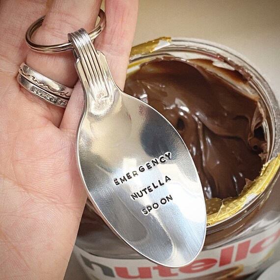 EMERGENCY SPOON Teaspoon Keychain. Personalised Hand Stamped - Etsy UK