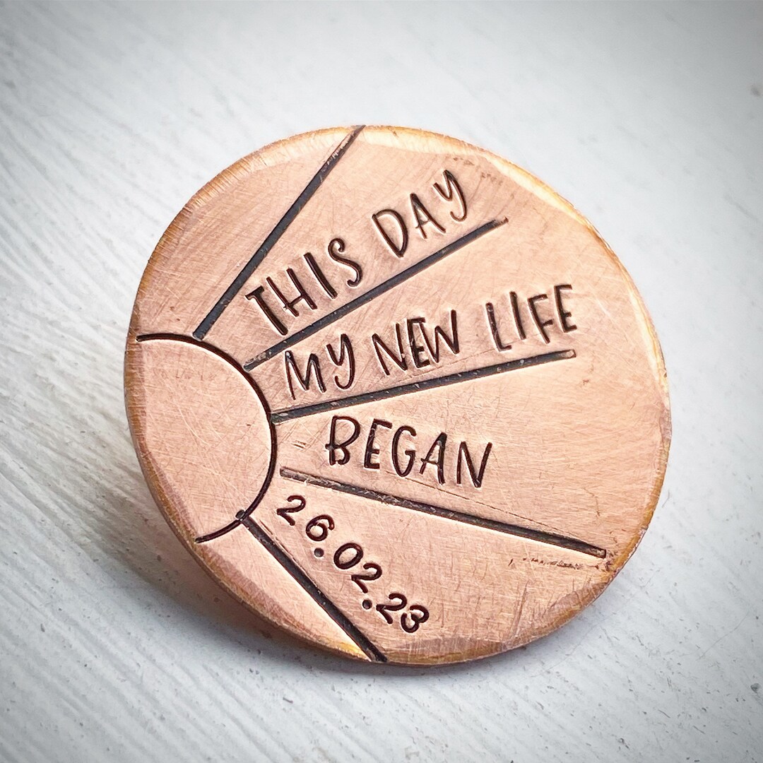 This Day My New Life Began. Personalised Milestone Sobriety Recovery ...