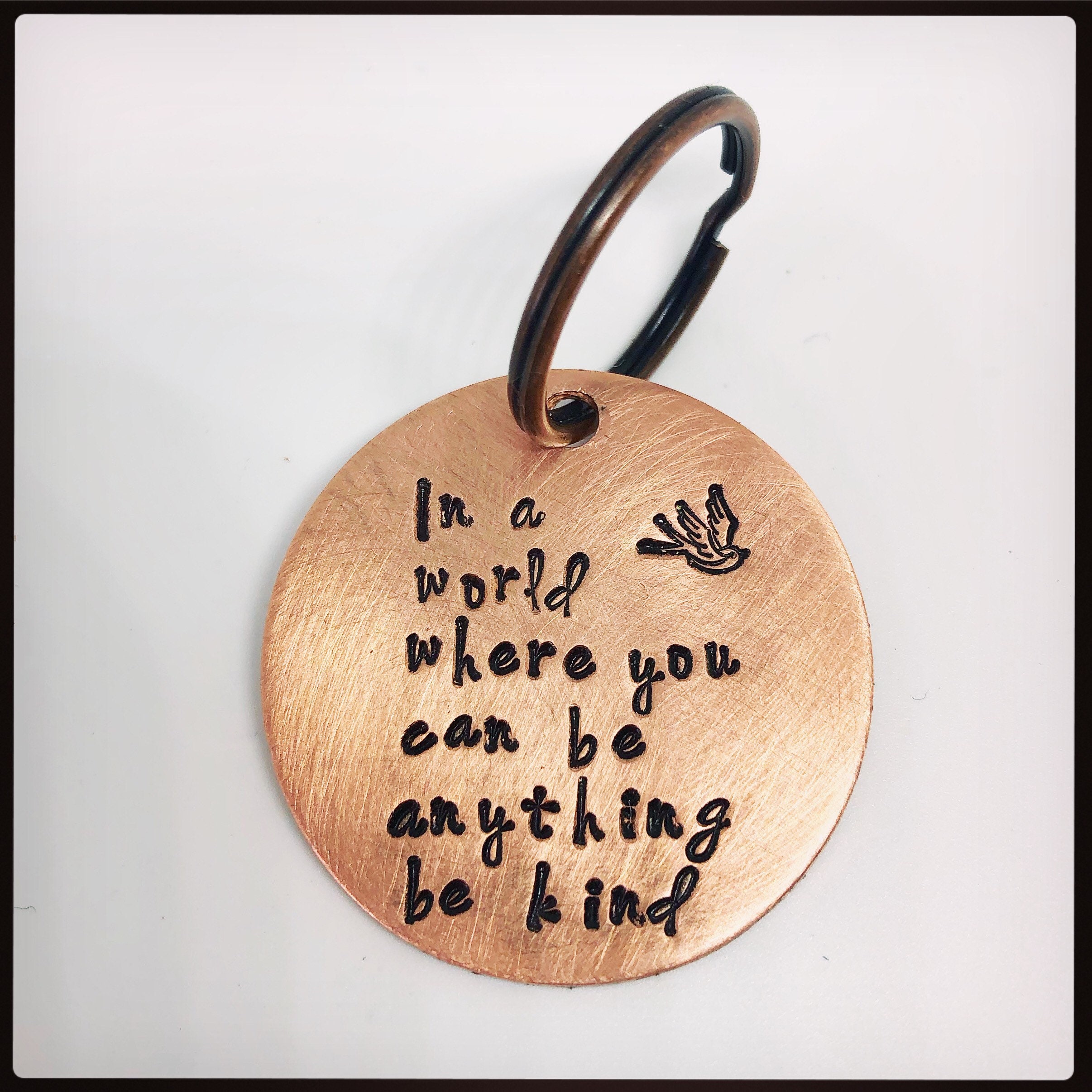 In a World Where You Can Be Anything Be Kind. Hand Stamped | Etsy