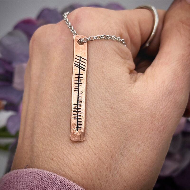 Ogham Pendant - Etsy