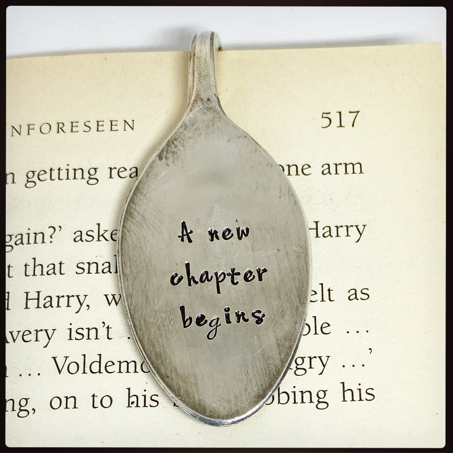 A New Chapter Begins Clip Bookmark. Vintage Recycled Hand - Etsy UK