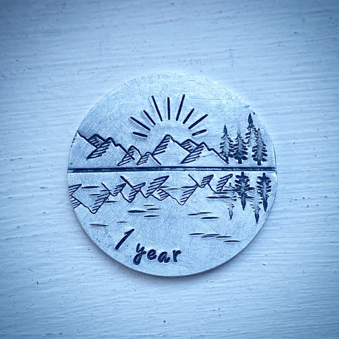 Personalised Sobriety Recovery Token Chip Gift. Custom Hand - Etsy