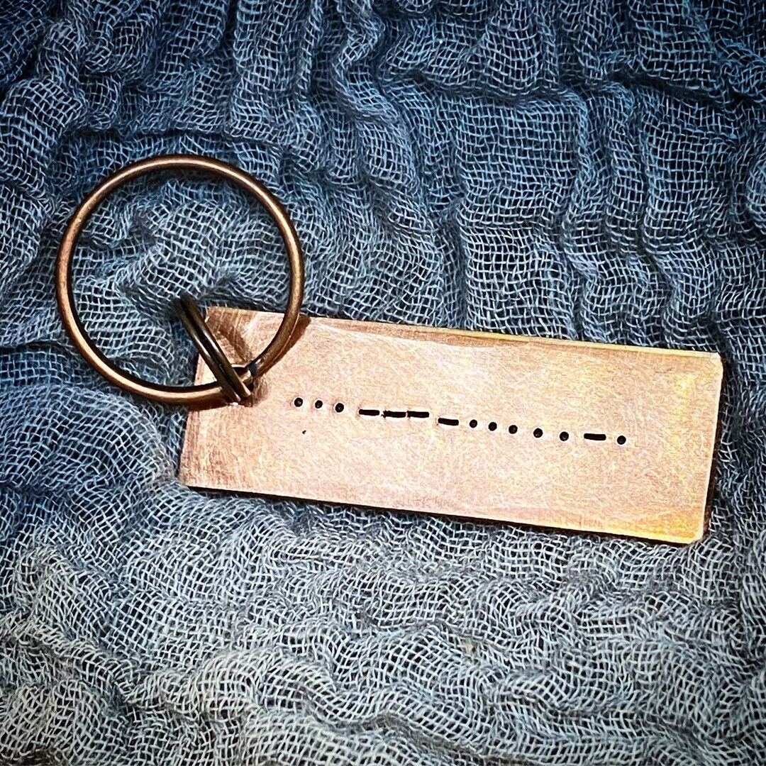 SOBER Secret Message Morse Code Hand Stamped Sobriety Sober Recovery ...