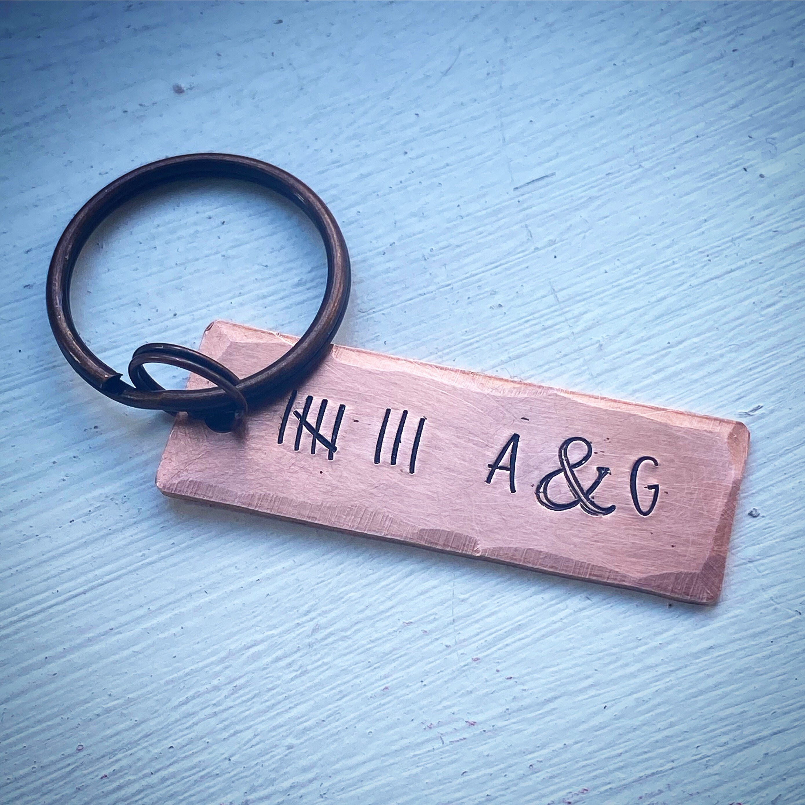 Reclaimed Bronze Tally Hash Mark Hand Stamped 8th Bronze - Etsy