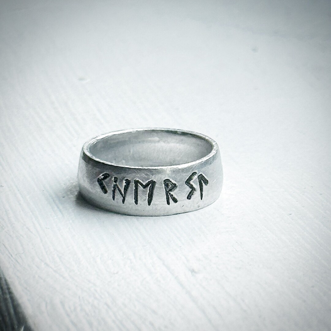 Viking Runes Personalised Name Word Custom Ring. Freya Norse - Etsy