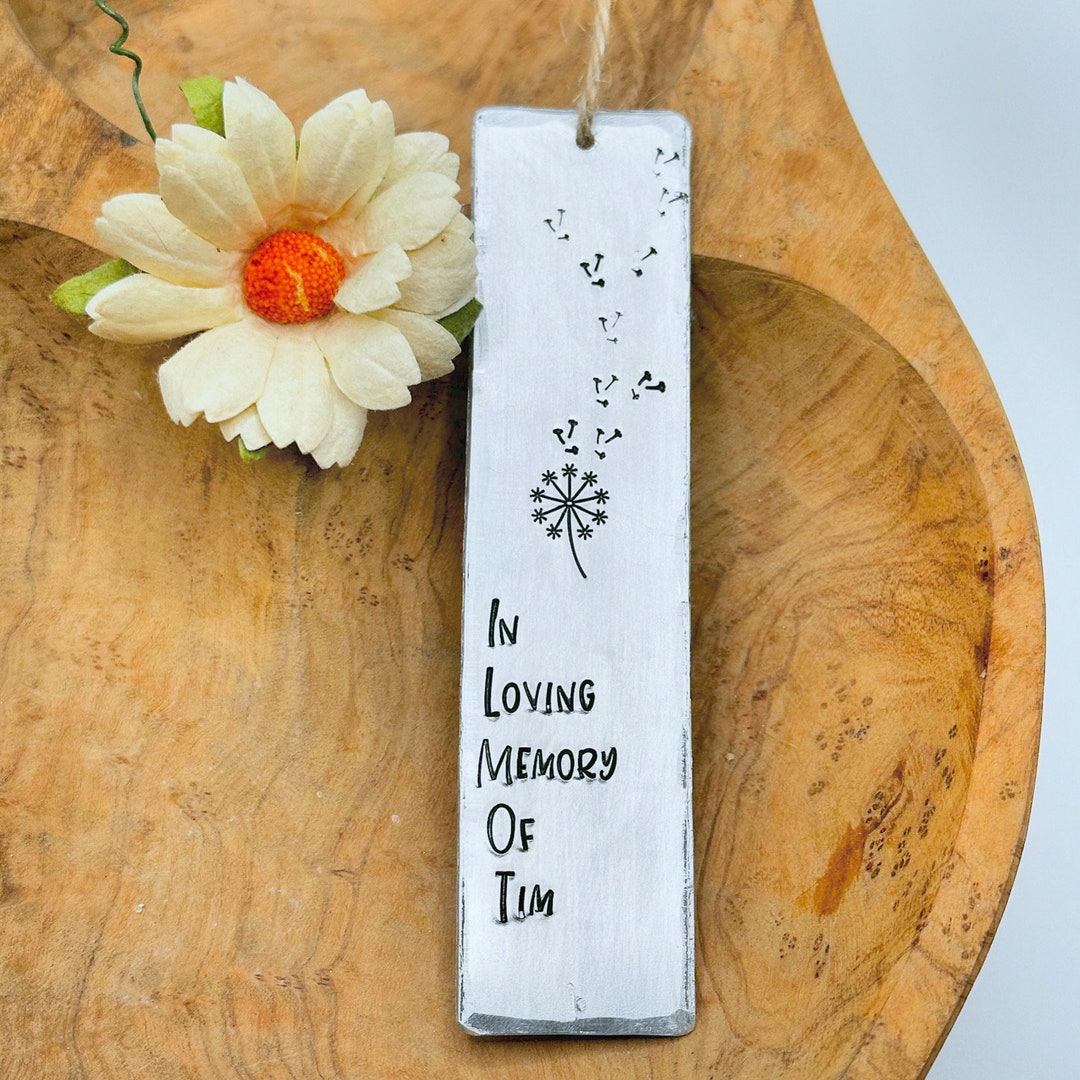 In Loving Memory Of...personalised Hand Stamped Tree Hanging Charm ...