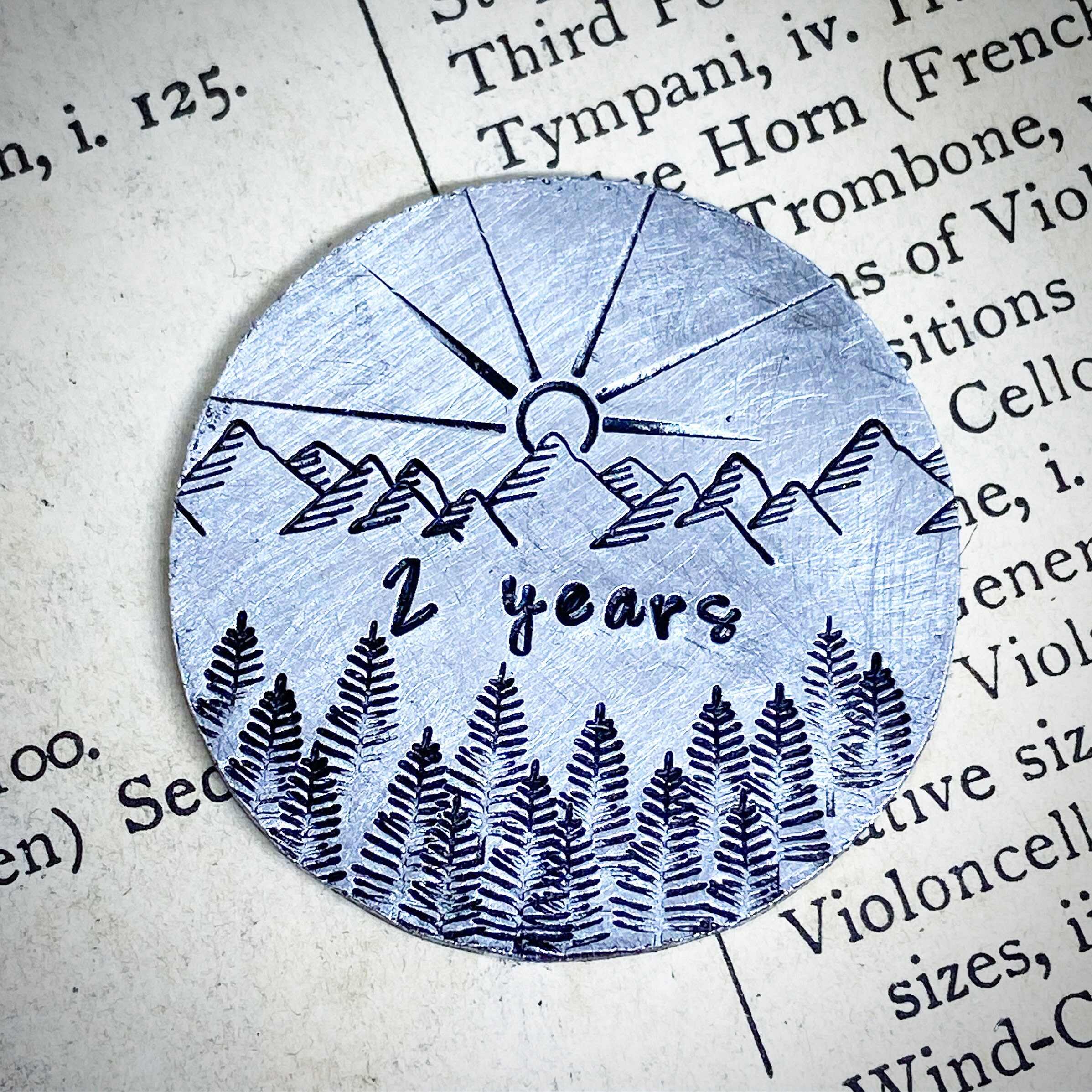 Personalised Sobriety Recovery Token Chip Gift. Custom Hand | Etsy