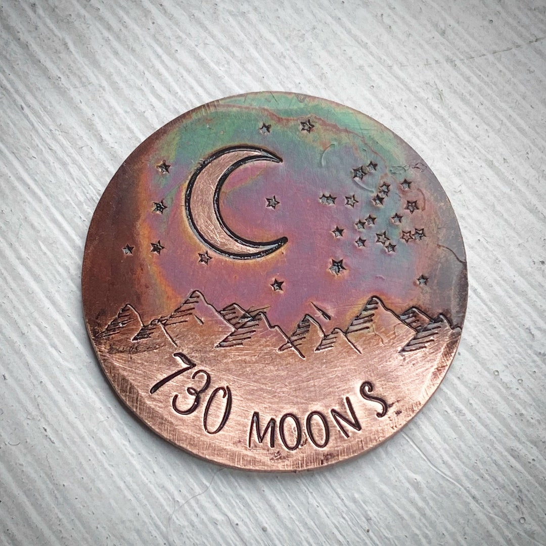 Unique Personalised Milestone Sobriety Recovery Token Chip Coin Gift ...