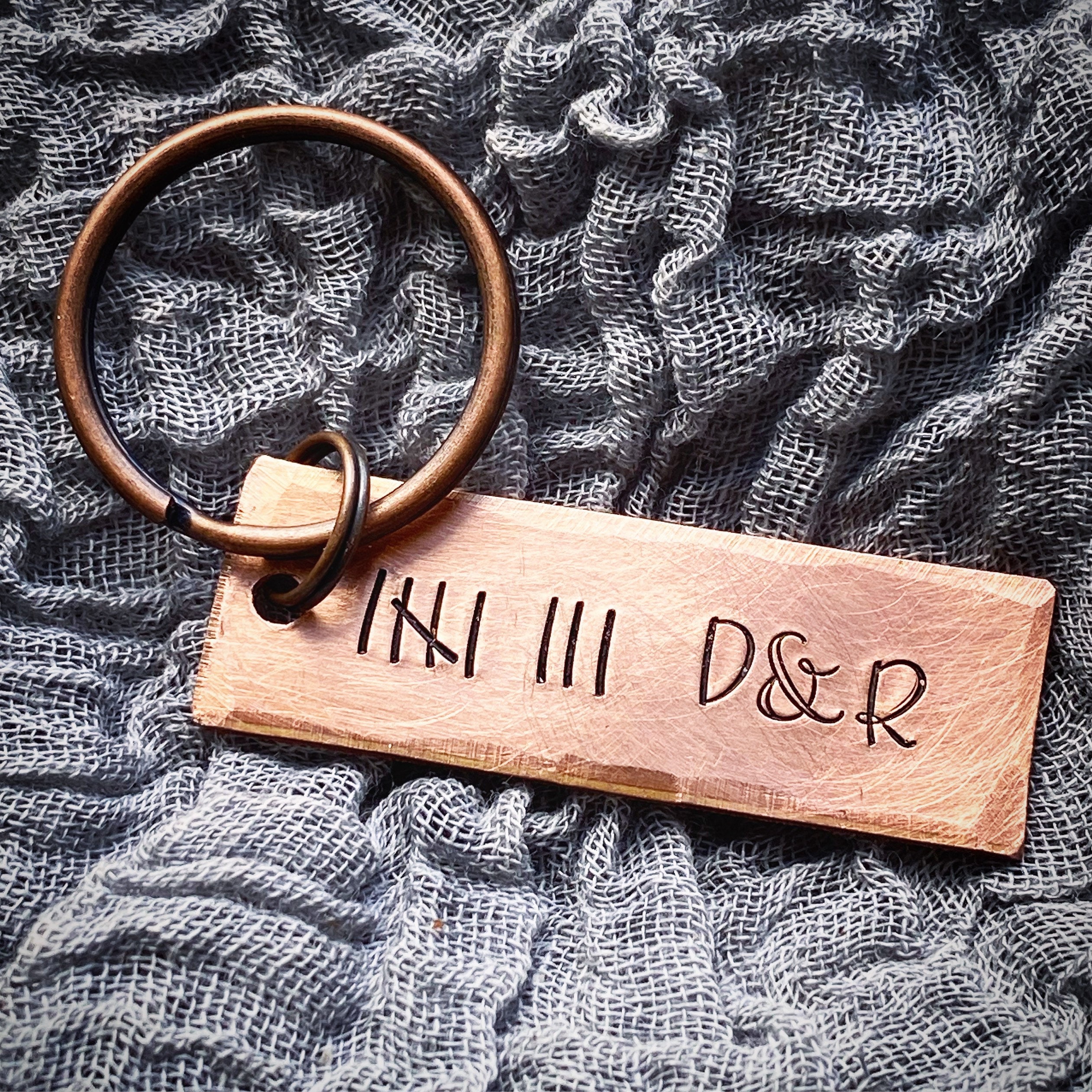 Reclaimed Bronze Tally Hash Mark Hand Stamped 8th Bronze - Etsy