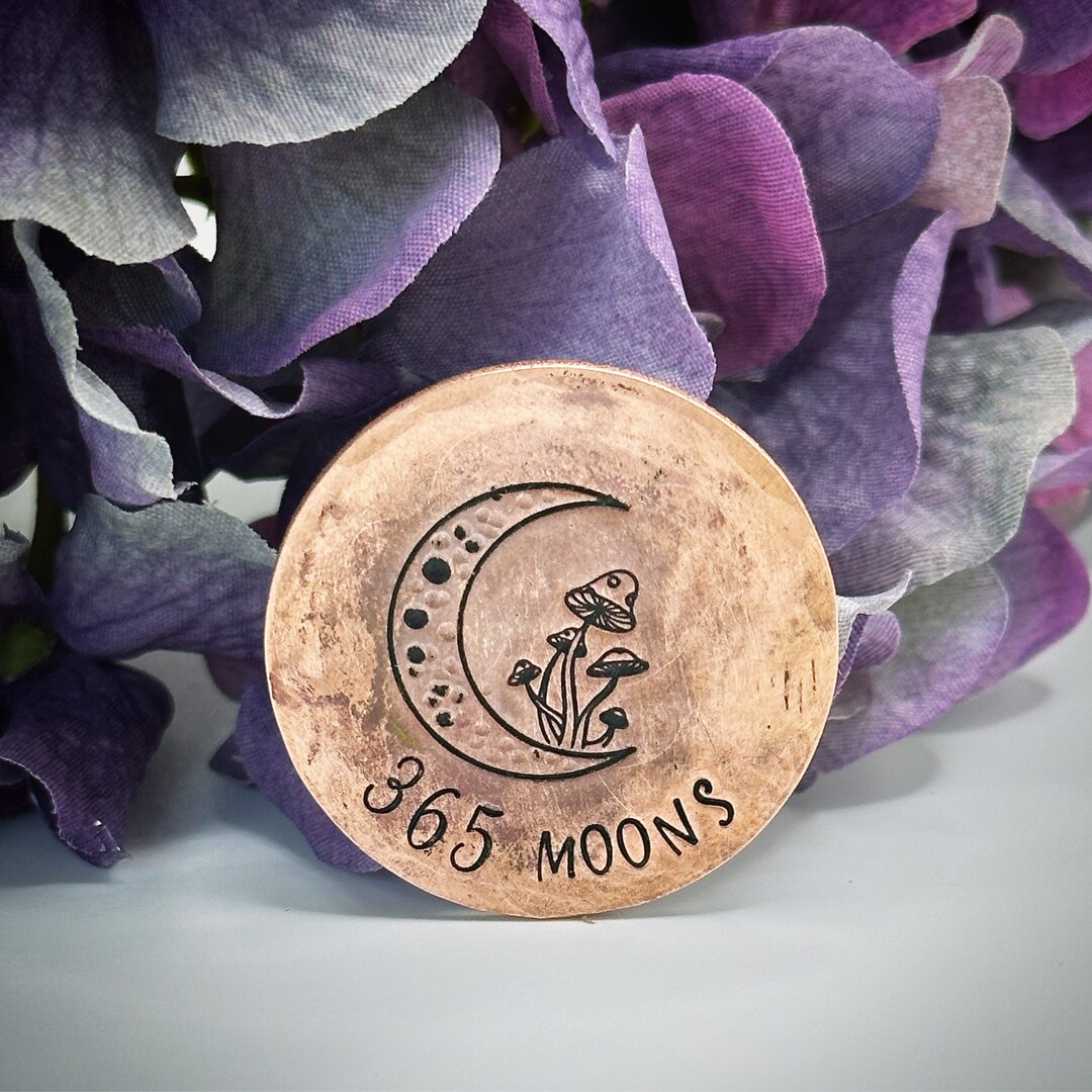 Personalised Mushroom Toadstools Sobriety Recovery Token Chip Coin Gift ...