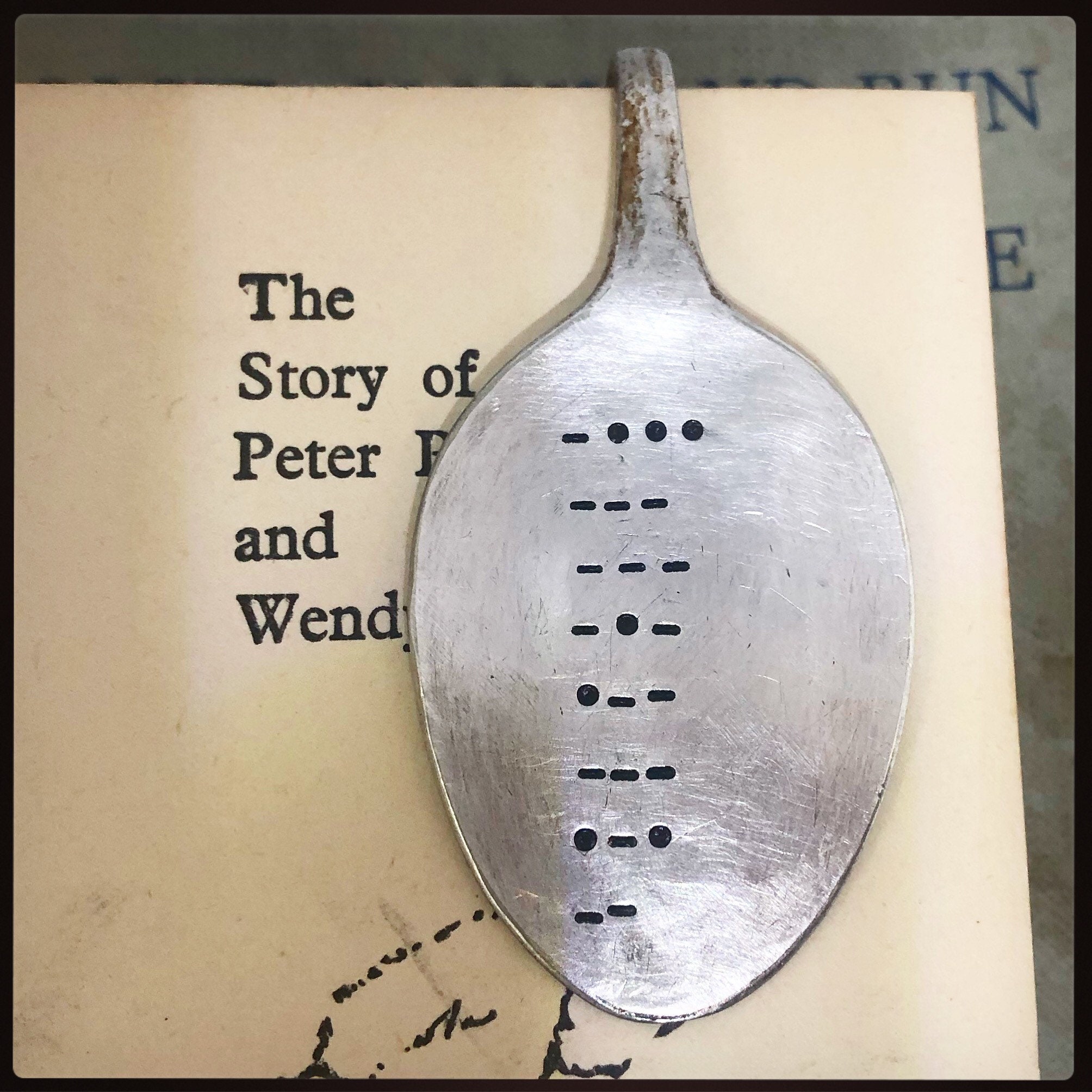 Personalised Custom MORSE CODE Secret Message Bookmark. | Etsy