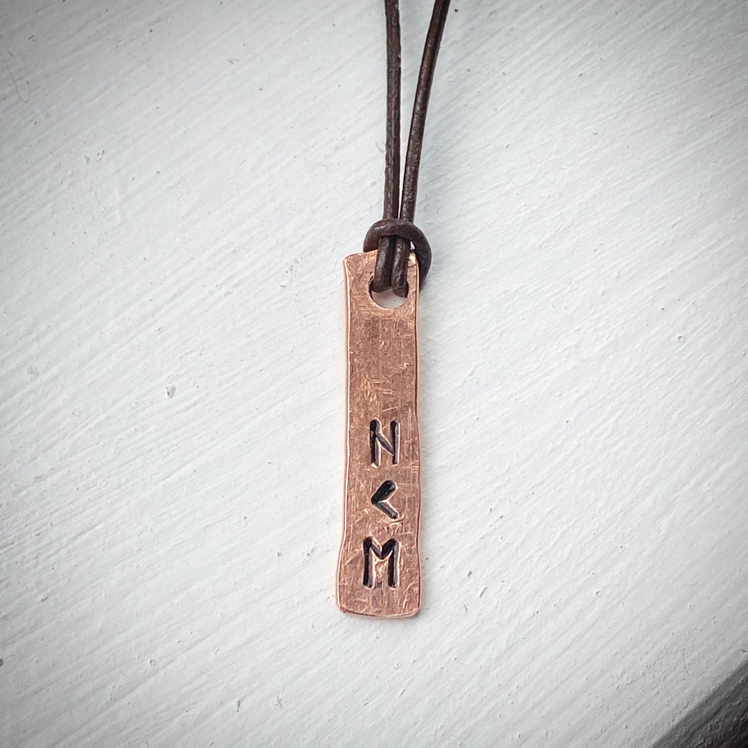 Viking Rune Birth Month Pendant Necklace. Birthday Unique Gift - Etsy