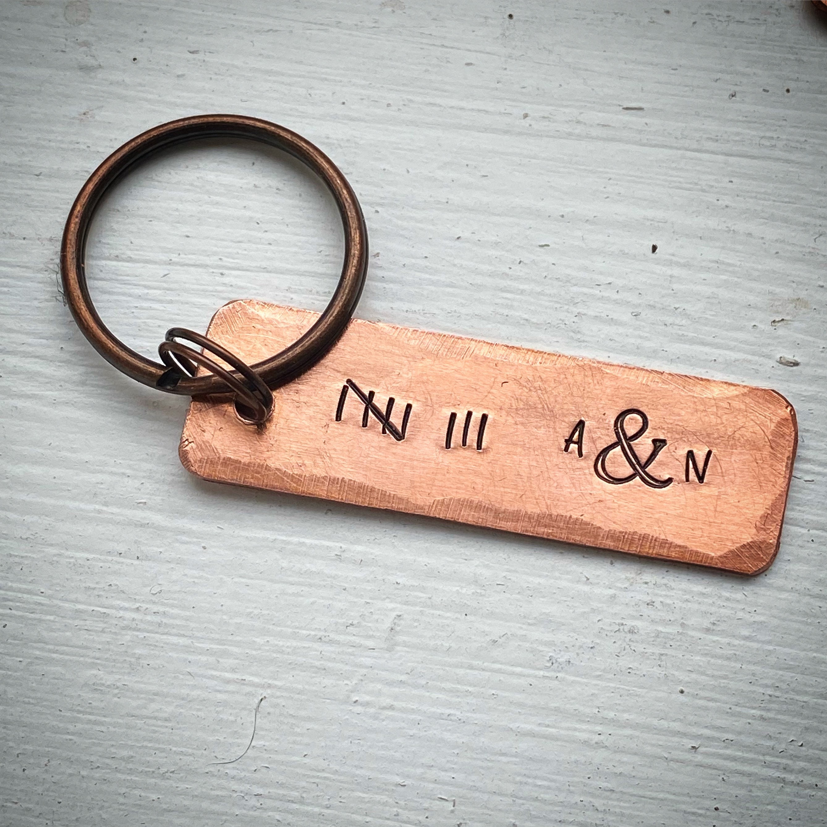 Reclaimed Bronze Tally Hash Mark Hand Stamped 8th Bronze - Etsy