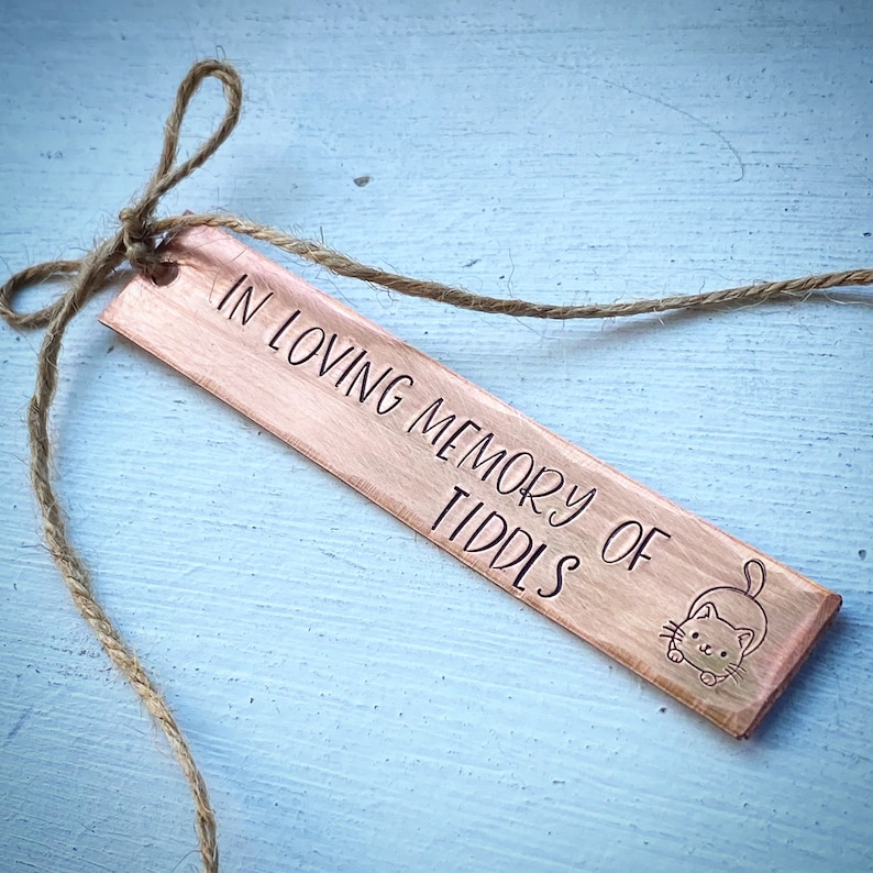 In Loving Memory Of...personalised Hand Stamped Tree Hanging Charm ...