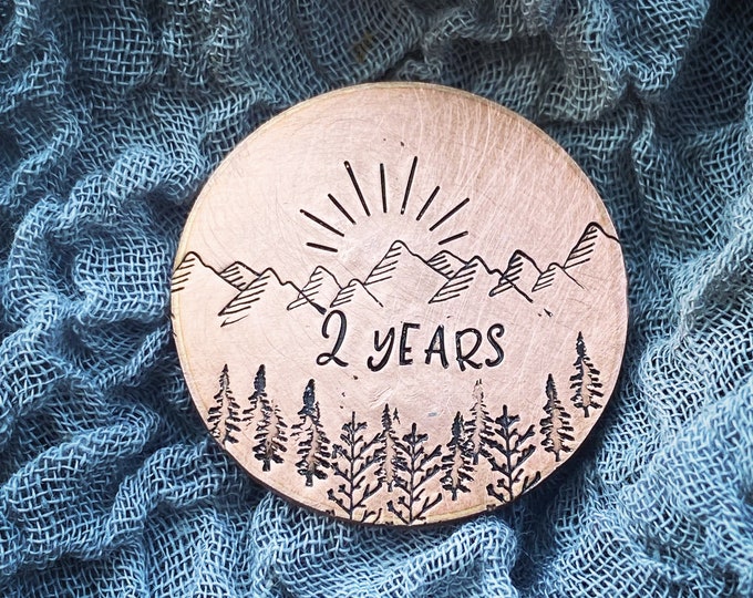 Personalised Sobriety Recovery Token Chip Gift. Custom Hand - Etsy