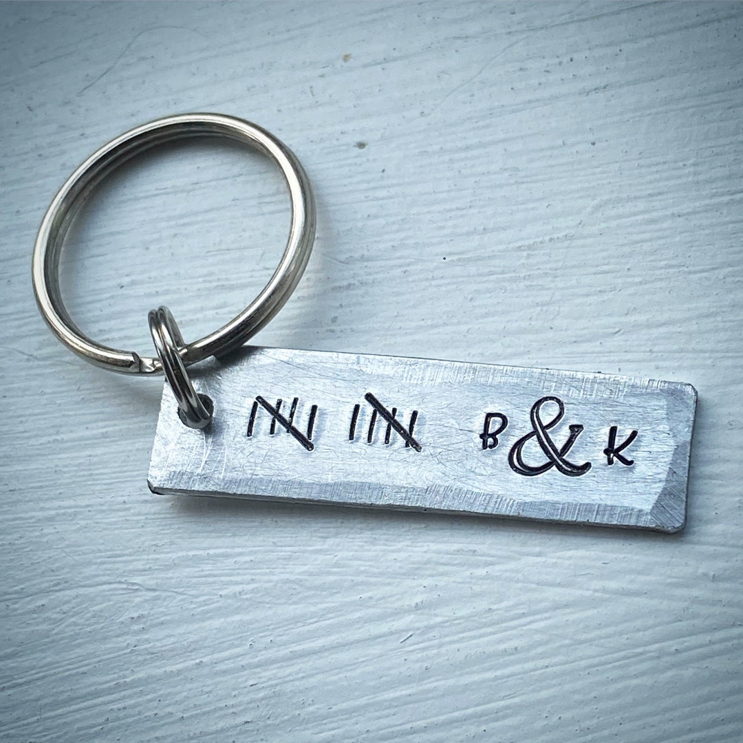 Reclaimed Aluminium Tally Hash Mark Hand Stamped 10th Tin Wedding ...