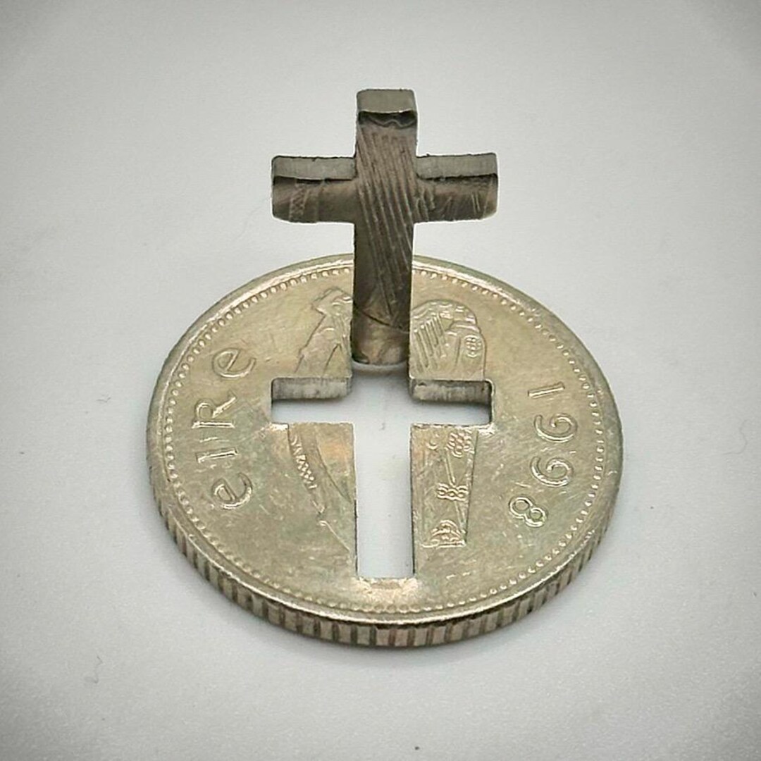 Cross in My Pocket. Pennies From Heaven Vintage Eire Irish Harp 10p ...