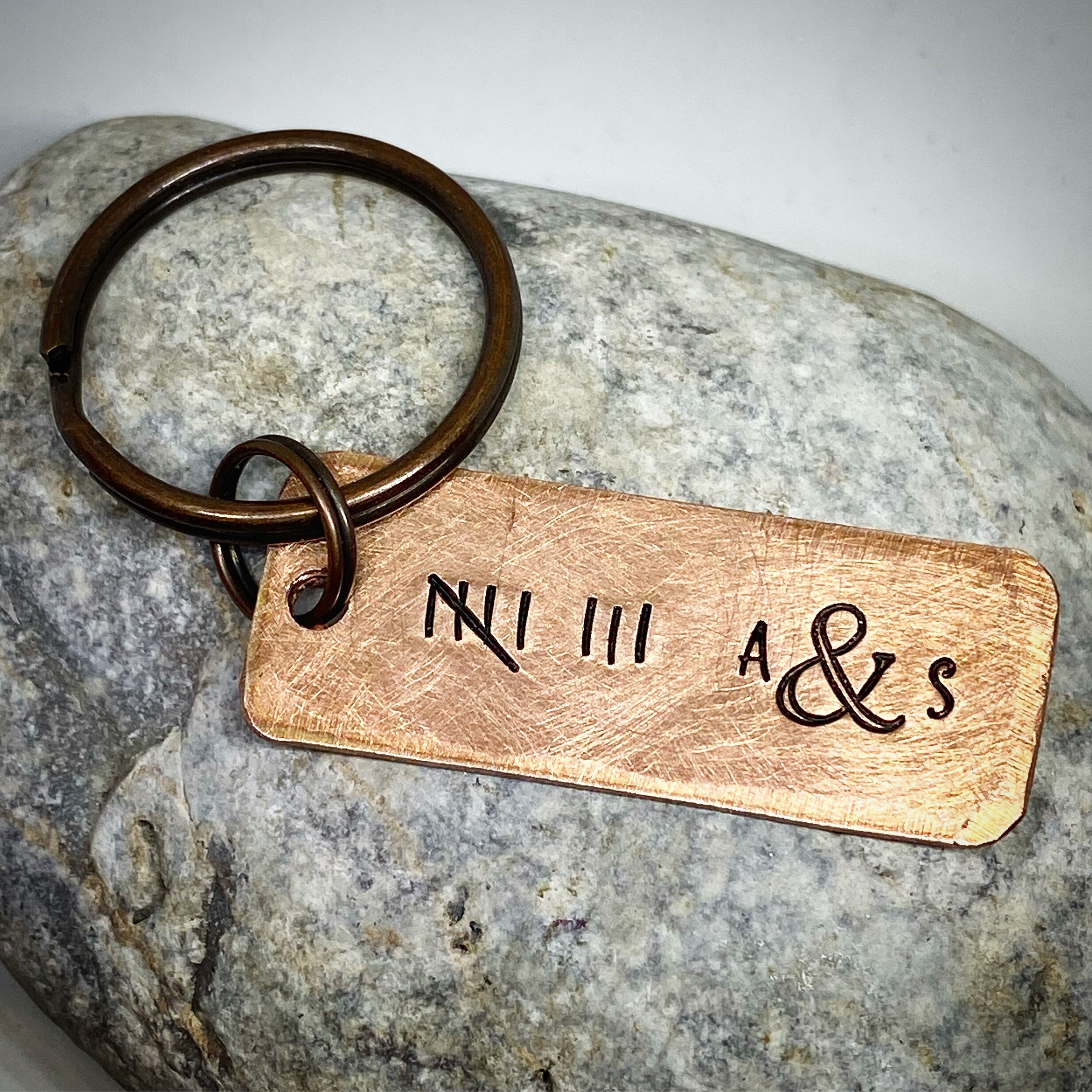 Reclaimed Bronze Tally Hash Mark Hand Stamped 8th Bronze - Etsy