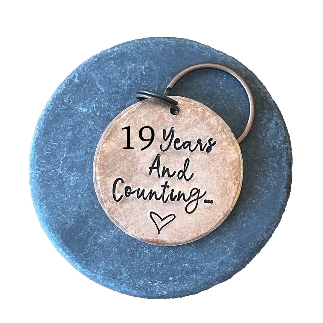 19 Years and Counting PERSONALISED 19th Wedding Anniversary Keepsake ...