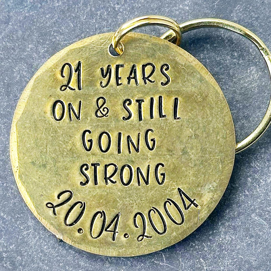 21 Years on and Still Going Strong PERSONALISED 21st Wedding ...