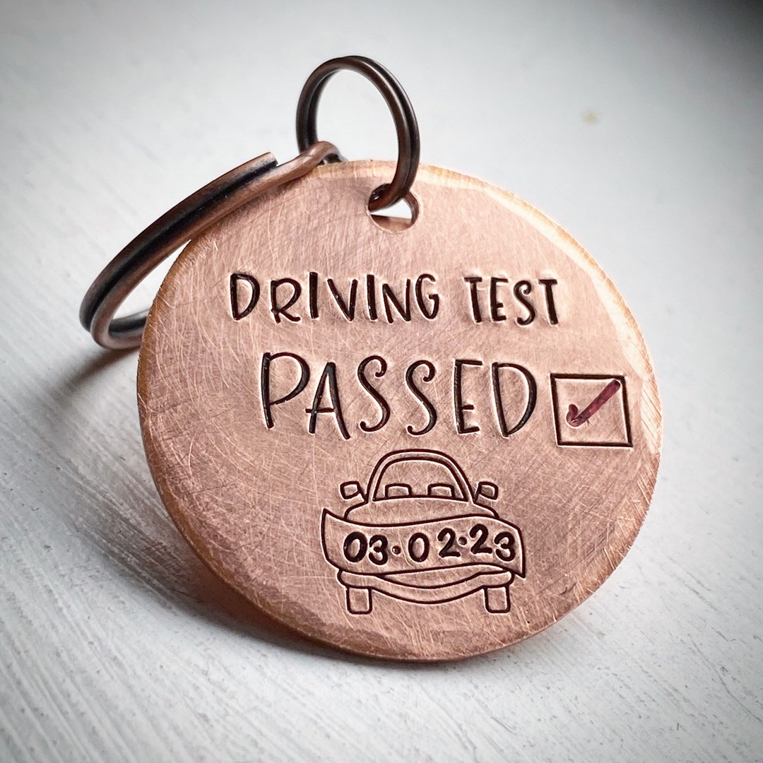 Driving Test Passed PERSONALISED First Car Keys Keychain. Custom Pass ...