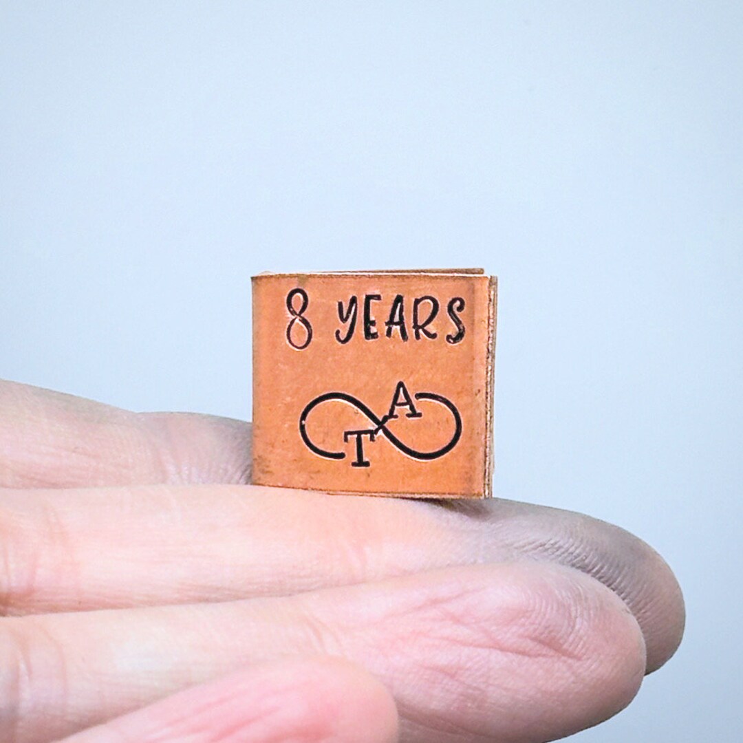 PERSONALISED Infinity Traditional 8th 19th Bronze Wedding Anniversary ...