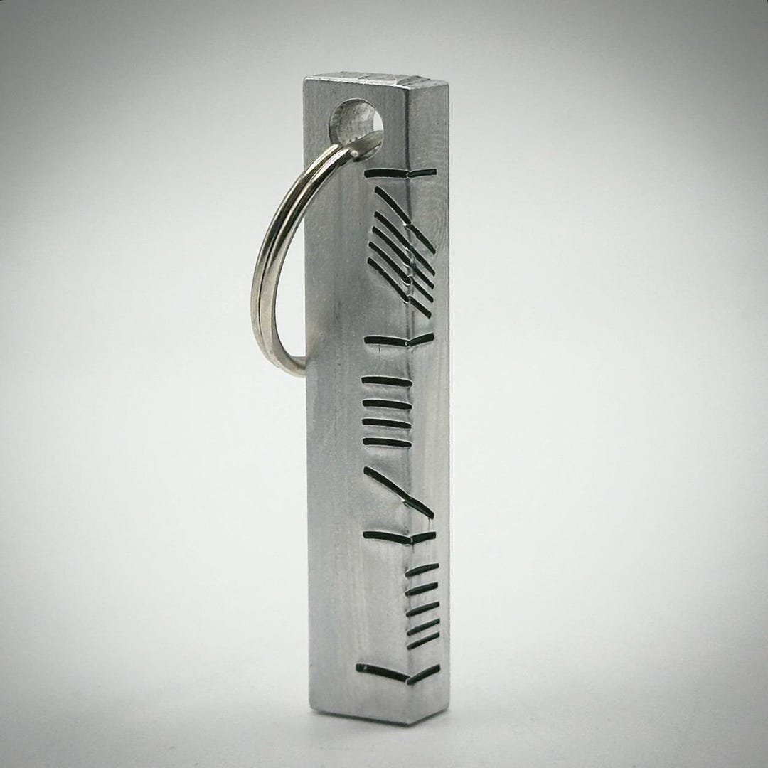 Anam Cara’ Soulmate OGHAM Celtic Irish Language Hand Stamped Aluminium ...