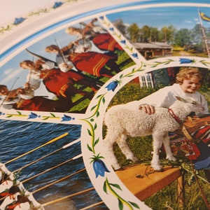 Swedish Vintage Metal Tray From Dalarna Dalecarlia Leksand in Sweden ...