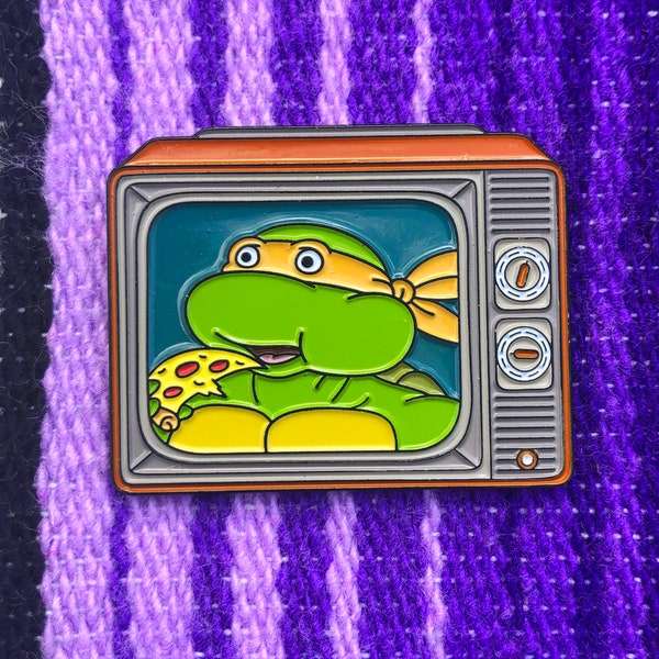 Turtle Enamel Pin - Etsy