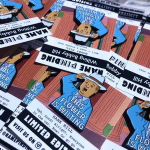 Bobby Hill This Flower is Wilting the enamel pin | Etsy