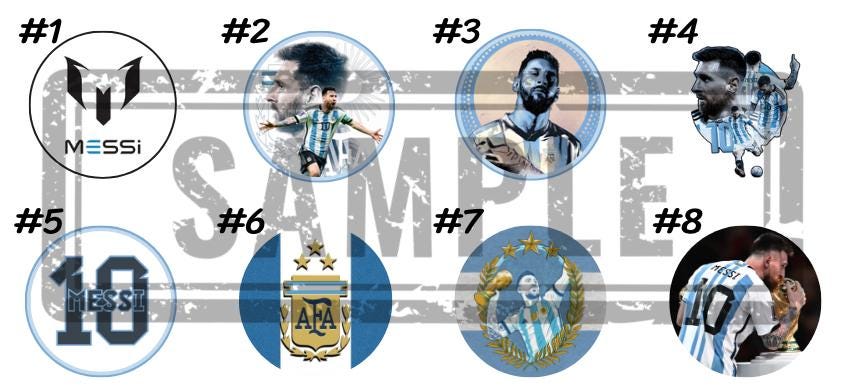 Lionel Messi Edible Icing Images for Cake Pops, Cakes, Cupcakes, Etc ...